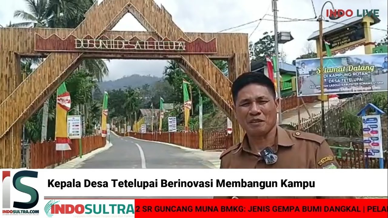 Uniknya Desa Tetelupai Konut di Sulap Menjadi Kampung Rotan ...